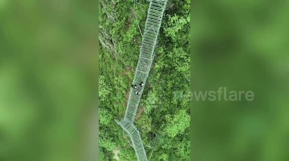 'World's scariest school run' gets facelift with 2,500-step steel ...