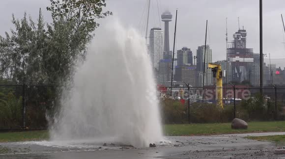 Storm sewers explode in downtown Toronto after heavy thunderstorms ...