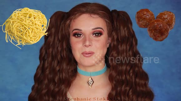 Lady as a human! Makeup Artist transforms into Lady from 'Lady and the ...