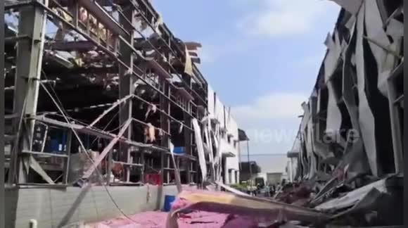 Four killed after huge blast destroys Chinese chemical factory - Buy ...