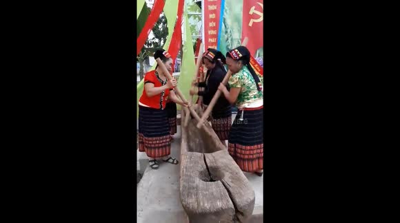The women performed traditional dances with wooden sticks - Buy, Sell ...