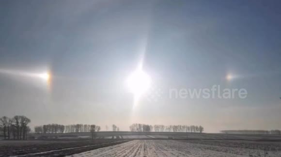 Amazing 'sun dog' phenomenon appears over northern China - Buy, Sell or ...