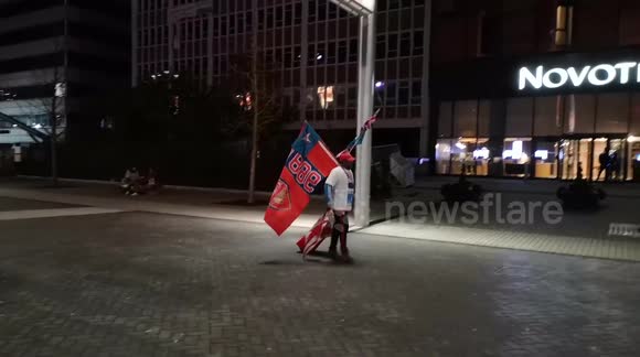 An Arsenal Superfan Walks Up To Wembley Stadium - Buy, Sell or Upload ...