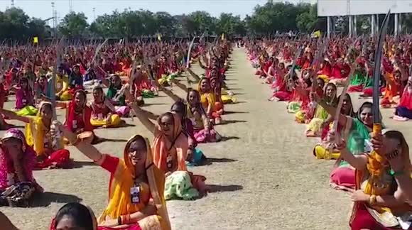 Thousands of women gather to perform record-setting 'swords dance' in ...