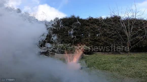 Science experiment with Sodium and Hydrogen Peroxide gives explosive ...