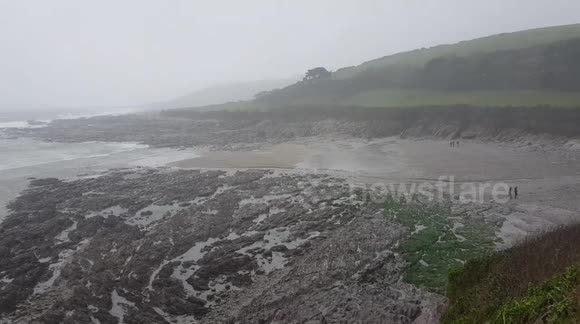 Storm Ciara hitting the south Devon coast - Buy, Sell or Upload Video ...