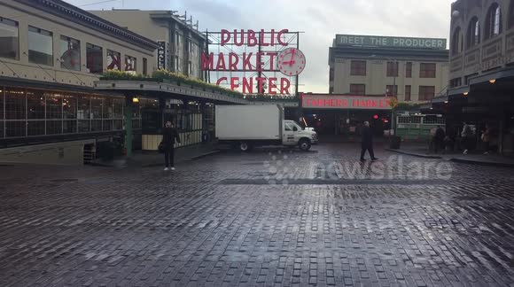 Seattle Downtown Streets Are Empty - Buy, Sell or Upload Video Content ...