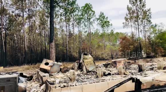Burn damage from 5 Mile Swamp Fire Florida - Buy, Sell or Upload Video ...