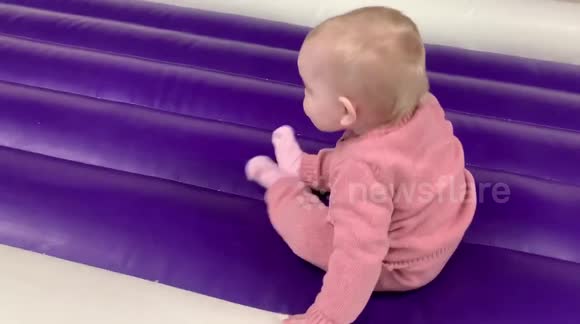 Baby bottom “bum” shuffles - no crawling or walking - funny - cute ...
