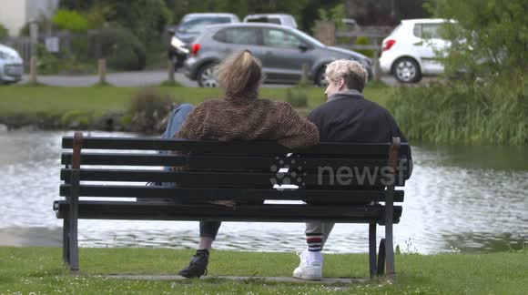 young couple meet after lockdown - Buy, Sell or Upload Video Content ...