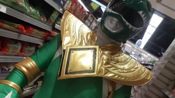 Filipino man wears green Power Ranger suit as PPE to go shopping - Buy ...