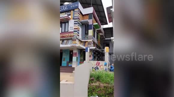 South Indian library attracts readers with its unique bookshelf ...