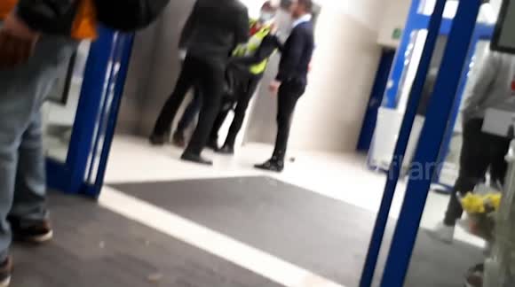 Tomatoes splatter the ground as Lidl security grab suspected shoplifter ...
