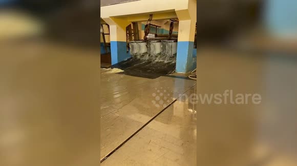 Giant ice cubes slide along factory floor in Thailand - Buy, Sell or ...