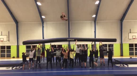 Gymnast lands quadruple backwards somersault - Buy, Sell or Upload ...