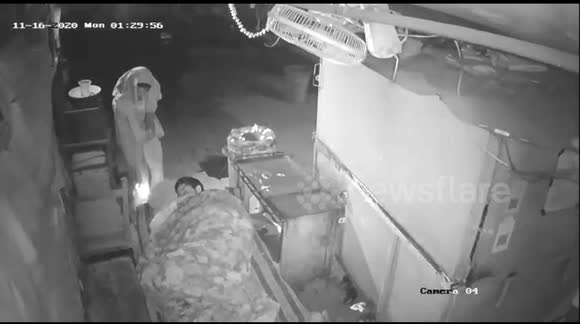 Chilling scene as sleeping security guard has bed set on fire - Buy ...