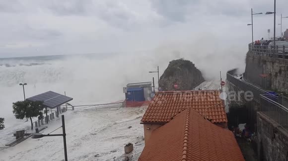 'Tsunami-Like Waves' Overrun Small Harbor in Italy During Storm ...