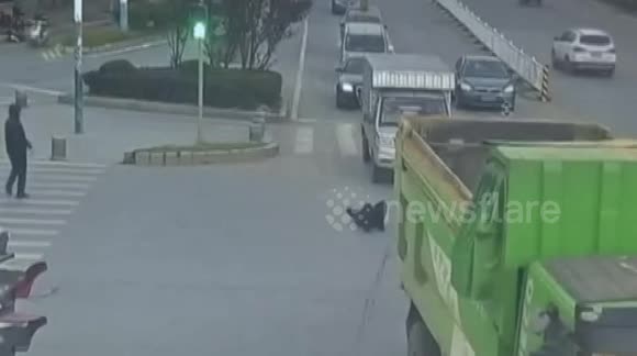 Scooter rider miraculously survives after being run over by truck in China - Buy, Sell or Upload ...