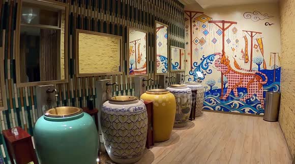 Thai shopping mall has extravagant toilets decorated in beautiful ...