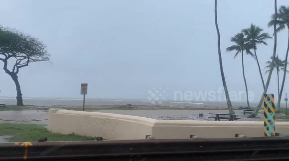 Beach Park Hawaii Flood | Flash Flood Oahu | Natural Disaster on North ...