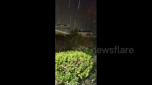 Unusual hail storm hits Oceanside, California USA Beach Community - Buy ...