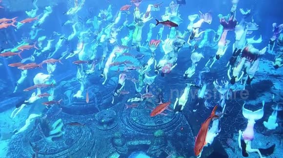 Over 100 ‘mermaids’ perform underwater together in China entering ...