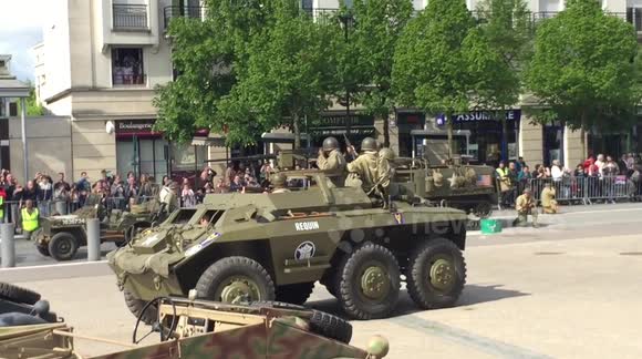 May 9, 2015: Pageant of the anti-tank ambush of German army during the ...