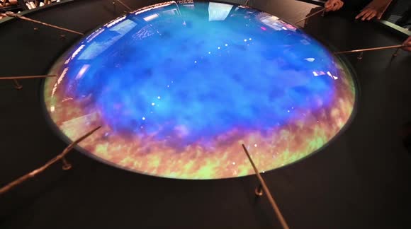 Interactive wizard wand table and merchandise in Harry Potter retail ...