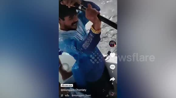 Cruel fisherman arrested after footage shows him using gun to shoot ...