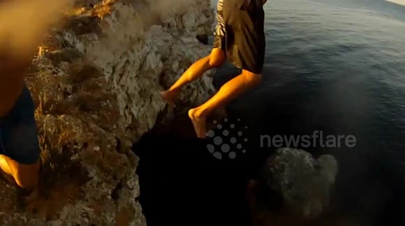 16 meter Free Fall Into The Sea With Head Mounted Go Pro - Buy, Sell or ...