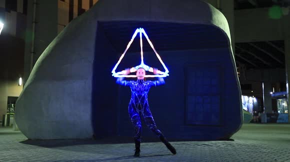 'LED Performer Puts on a Breathtaking Show with Unique Prop ' - Buy ...