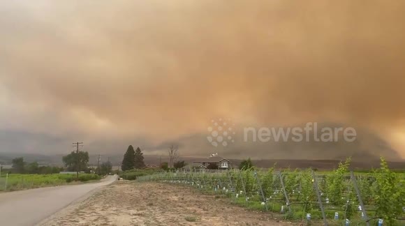Wildfire between Oliver And Osoyoos continues to grow in British ...