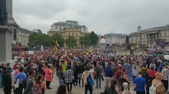 World wide freedom rally - Trafalgar Square - Buy, Sell or Upload Video ...