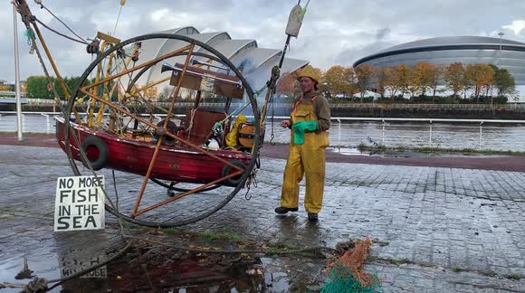 Ocean Rebellion Activists Stage a ‘Ban Bottom Trawling’ Protest Outside ...