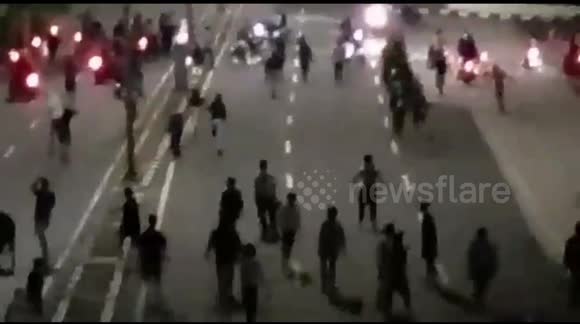 Explosion of violence as gangs on their motorbikes descend on ...