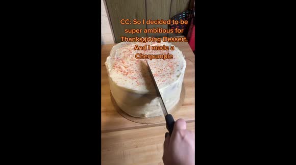 Woman makes 3-tiered Cherpumple cake for Thanksgiving dinner - Buy ...
