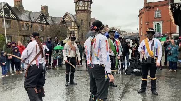 Morris dancers perform in green face paint for first time in 500 years ...