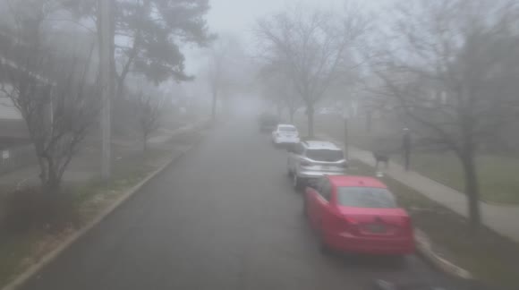 Flying through the fog! New Years is extremely foggy in Cleveland ...