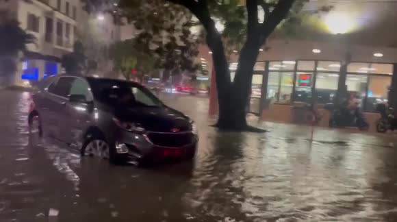 Heavy rain causes flash flooding in central Miami - Buy, Sell or Upload ...