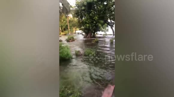 Water level rises in Fiji as Tonga volcano eruption sets off tsunami ...