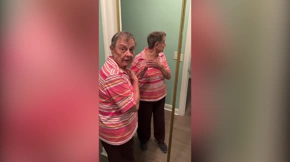 Sobering moment lady with Alzheimer's has a conversation with herself ...