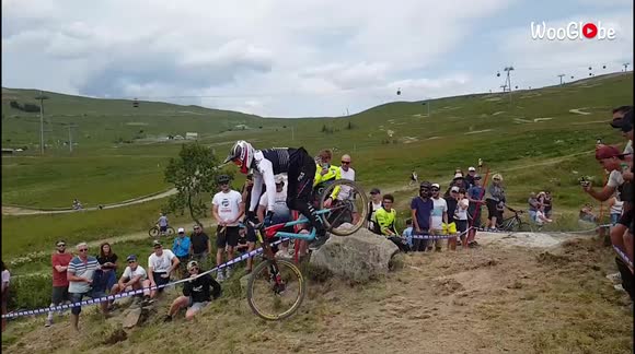Shocking MTB crash sees rider flying off his bike & getting slammed ...
