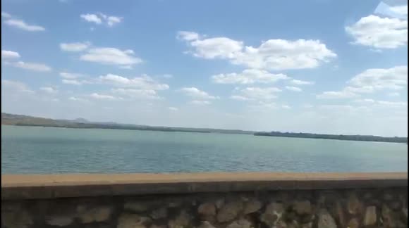 Driving on the LARGEST dam in Kenya. Masinga Dam, machakos County. It ...