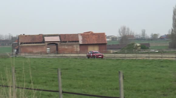 BMW car goes off the track, rabbit takes his escape route in the ...