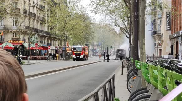 Firefighters douse remains of electric bus that caught fire in Paris ...