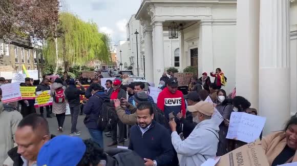 UK: ‘Go Home Gota’ Protest Demanding President’s Resignation In London ...