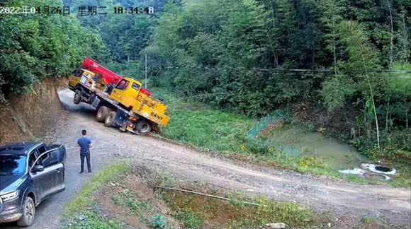 Crane topples over as road underneath collapses in China - Buy, Sell or ...