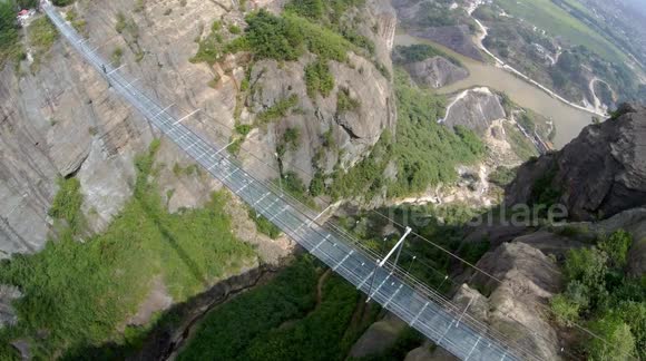 Newsflare - Drone captures see-through bridge