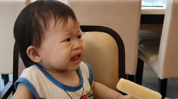 Funny baby reacts to ice cream for the first time - Buy, Sell or Upload ...