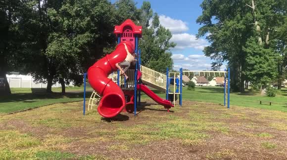 Boy falls off slide - Buy, Sell or Upload Video Content with Newsflare